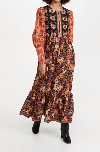FARM Rio | Dresses | New Farm Rio Flowers Garden Maxi Dress In Flowers ...